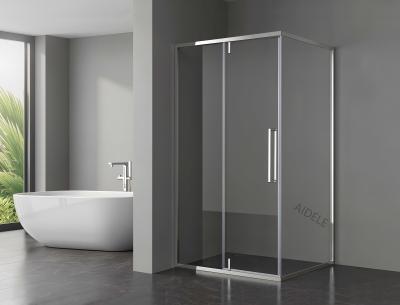 China Tempered Glass Shower Enclosure Corner Installation Space Saving Design Suitable For Small Bathrooms Commercial Projects for sale