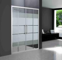 China modern design mosaic shower door with aluminum frame for sale
