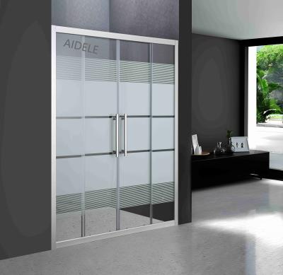 China modern design mosaic shower door with aluminum frame for sale