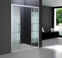 China modern design mosaic shower door with aluminum frame for sale