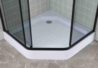 China Modern Design Tempered Glass Shower Enclosure with Base Tray for sale