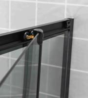 China Modern Design Tempered Glass Shower Enclosure with Base Tray for sale