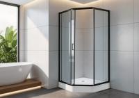 China Modern Design Tempered Glass Shower Enclosure with Base Tray for sale