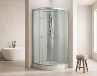 China Portable CE Smart Shower Cabin Box with ABS Tray and Roof for sale