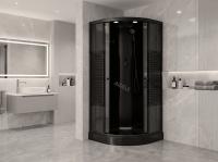 China Vertical Prefabricated Bathroom Shower Cabin Box with Nylon Wheels for sale
