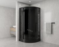 China Vertical Prefabricated Bathroom Shower Cabin Box with Nylon Wheels for sale