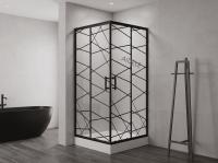 China Popular Aluminum Alloy Frame Factory Wholesale Price Shower Stall with Tray for sale
