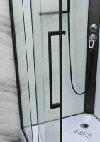China Modular Bathroom Portable Shower Cabin Glass Pivot Door for Shower for sale