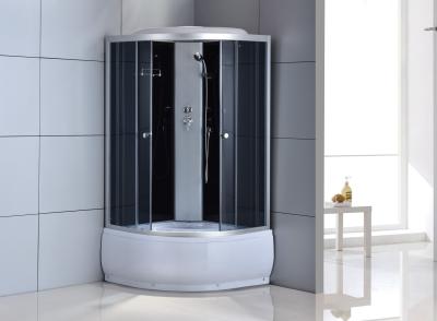 China Aluminum Frame Corner Shower Enclosure 800×800×2150mm with 5mm Tempered Glass and Sliding Doors for sale