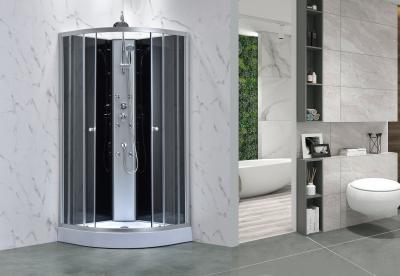 China Sliding 35x35x85 Shower Cabin Tempered Glass 6mm 990x990x2250mm for sale