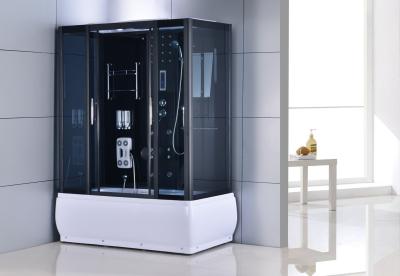 China 1000x1000x2150mm Steam Shower Enclosure with 5mm Tempered Glass and Aluminum Frame for sale