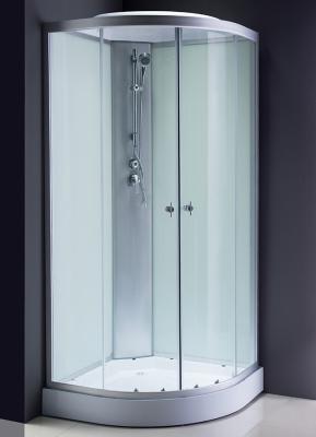 China 900x900mm Quadrant Shower Enclosure with 5mm Tempered Glass and Black Aluminum Frame - ADL-8603 Model for sale
