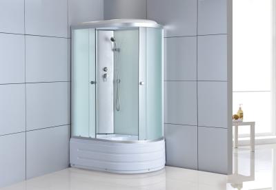 China Sliding Shower Cabin 800×800×2150mm & 900×900×2150mm with 5mm Tempered Glass and Black Aluminum Frame for sale