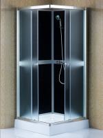 China Black ISO9001 Shower Pods Cabins 800x800x2150mm Sliding Tempered Glass for sale