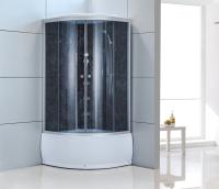 China 35x35x85 Sliding Door Shower Enclosure with 5mm Tempered Glass and Aluminum Frame for sale