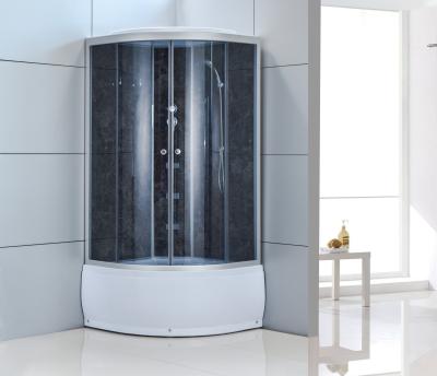 China 35x35x85 Sliding Door Shower Enclosure with 5mm Tempered Glass and Aluminum Frame for sale