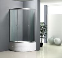 China 6mm Tempered Glass Self-Contained Shower Cubicle 1000x1000x1950mm with Sliding Door and Aluminum Frame for sale