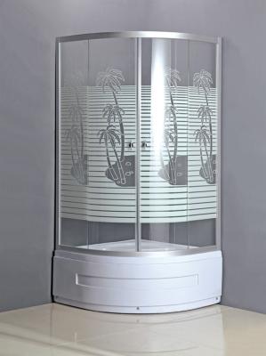 China Aluminum Frame Self Contained Shower Cubicle 900x900x1950mm with 6mm Tempered Glass and Sliding Door for sale