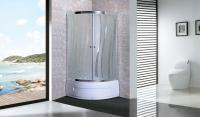 China 1000×1000×2000mm Silver Aluminum Frame Shower Enclosure with 6mm Tempered Glass - ADL-8035M Model for sale