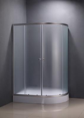 China Colored Tempered Glass Self Contained Shower Cubicle 1150x800x1950mm with 4mm Glass and Aluminum Frame for sale