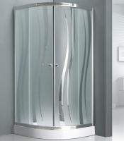 China 5mm 31''X31''X77'' Corner Shower Enclosure Chrome Aluminum for sale