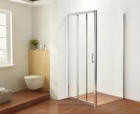 China Aluminum Frame Corner Shower Cabin 800×800×1900mm with 6mm Tempered Glass and Sliding Door for sale