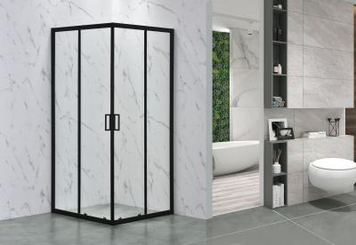 China 800mm Corner Shower Enclosure with 1-1.2mm Aluminum Frame and 6mm Tempered Glass - Sliding Door Design for sale