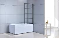 China 1400x800mm Sliding Shower Screen with 6mm Tempered Glass and 1-1.2mm Aluminum Frame for sale