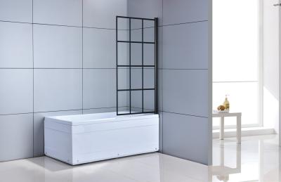 China 1400x800mm Sliding Shower Screen with 6mm Tempered Glass and 1-1.2mm Aluminum Frame for sale