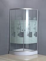 China 900x900mm Corner Shower Enclosure with 6mm Tempered Glass and 1-1.2mm Aluminum Frame - Sliding Door Design for sale
