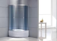 China 800×800×2000mm Frameless Sliding Shower Enclosure with 6mm Tempered Glass and ABS Tray for sale