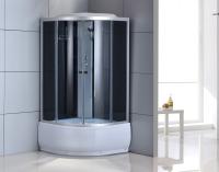 China Grey Glass Wet Room Shower Enclosure 900x900x2150mm Sliding Arc for sale