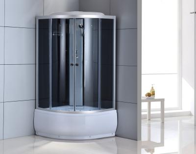 China Grey Glass Wet Room Shower Enclosure 900x900x2150mm Sliding Arc for sale