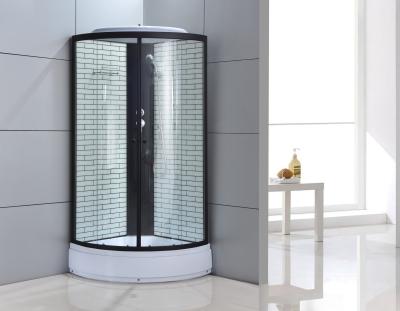 China Sliding Open Style Bathroom Shower Cabin 1000×1000×2150 mm with 4mm Tempered Glass and Custom Frame Options for sale