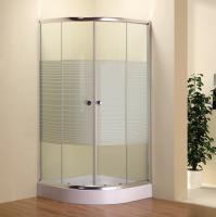 China Aluminum Alloy Corner Entry Shower Enclosure 800x800mm with 5mm Tempered Glass - Sliding Door Design for sale