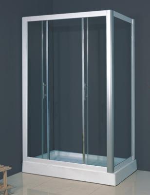 China ADL-8019B Waterproof Shower Enclosure 120x80x195cm with 4mm Glass & ABS Tray for sale