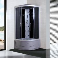 China 90x90cm Tempered Glass Hydro Shower Cubicle with 6 Massage Jets and 4mm Safety Glass for sale