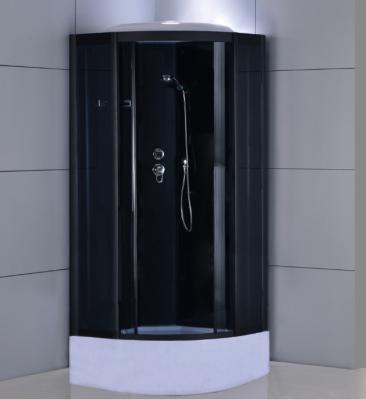 China Transparent Glass Door Shower Cabin with Steam and TV - 90x90x215cm ADL-8900 Model with 4mm Grey Glass for sale