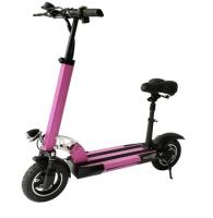 China 500W Electric Scooter 48V 10 Inch Tire Adult Commuter with Seat CE Certified for sale