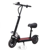 China 500W Electric Scooter 48V 10 Inch Tire Adult Commuter with Seat CE Certified for sale