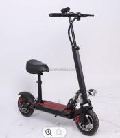 China 500W Electric Scooter 48V 10 Inch Tire Adult Commuter with Seat CE Certified for sale