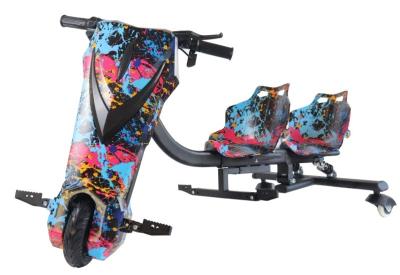 China Electric Drift Trike 250W 36V 3 Wheel Drifting Scooter with Double Seat and Bluetooth for sale