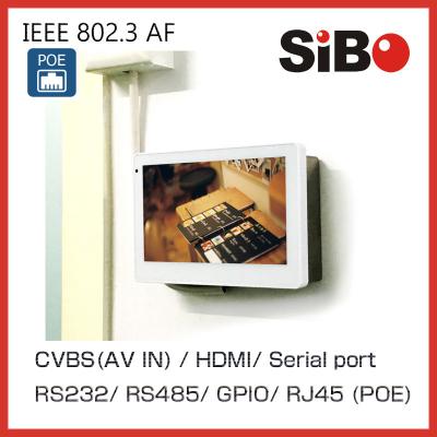 China 7 inch Smart Home Automation Panel PC with POE, RS485, front Camera, Temperature&Humidity Sensor for sale