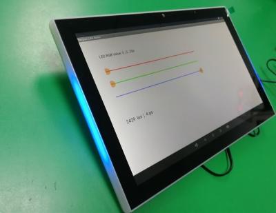 China Onwall mount 10 inch IPS display monitor with LED Indication bar for Conference room reservation for sale