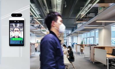 China Android Device With Human Body Temperature Testing And Double Camera Facial Recognition For Access Control for sale