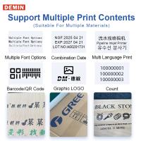 China Demin P70 Hand-Held Intelligent Inkjet Date Production Printer New Food Bag Label Printer with 71.8mm Two-Dimensional Bar for sale