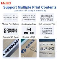 China Demin P70UV Curing Lamp Inkjet Printer Print QR Code Carton Aluminum Foil Bag Carton Automatic Quick-drying Coding Machine for sale
