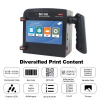 China 2024 New 10cm Large Format Printer for Date Batch Number of Wooden Box Steel Pipe Handheld Inkjet Printer logo Coding Machine for sale