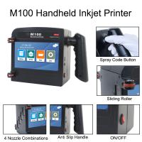 China 2024 New 10cm Large Format Printer for Date Batch Number of Wooden Box Steel Pipe Handheld Inkjet Printer logo Coding Machine for sale