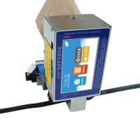 China Production Date Coding Cable Manual White Ink Coding Machine Handheld Intelligent Inkjet Printer for T-Shirt Packaging for sale